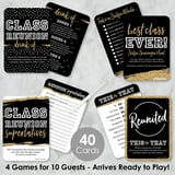 Big Dot of Happiness Reunited - 4 School Class Reunion Party Games - 10 ...