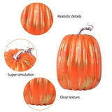 8 Inch Large Artificial Pumpkins Halloween Decor DIY White Foam ...