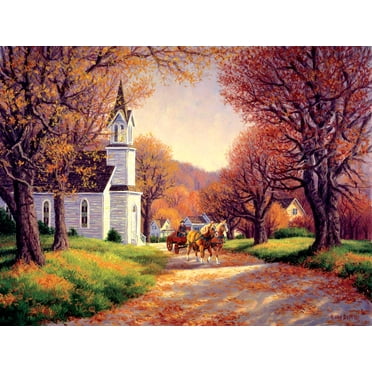 Springbok 1000 Piece Jigsaw Puzzle Holiday Church - Made in USA ...