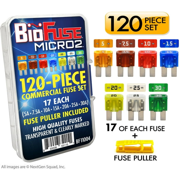 Micro2 120 Piece Commercial Fuse Assortment (Automotive and Non ...