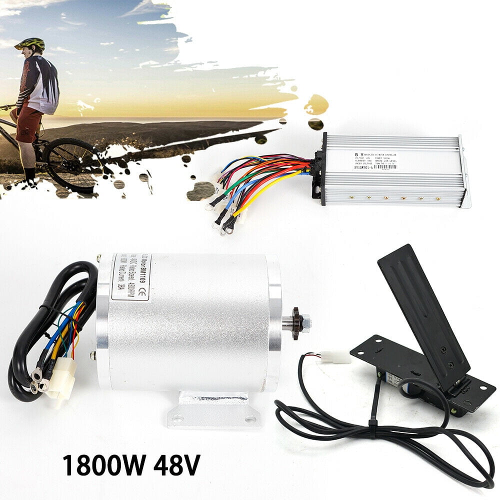 Buy CNCEST 48V 1800W Electric Brushless DC Motor Kit High Speed Motor ...