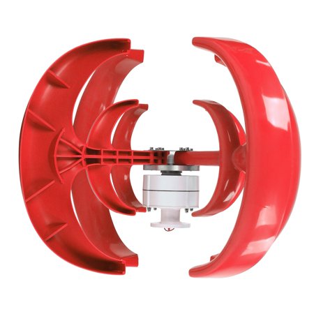 Wind Turbine, 4 Blade 600W Alloy Steel + Plastic Lantern Vertical ...
