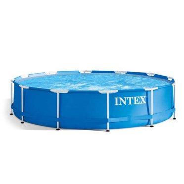 Intex 12' x 30'' Metal Frame Above Ground Swimming Pool with Filter ...