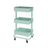 Lexington Mint 3-Tier Metal Rolling Cart by Simply Tidy - Multi ...