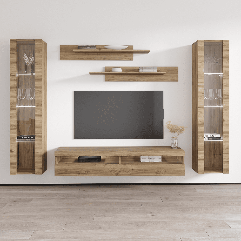 Fly AB2 35TV Wall Mounted Floating Modern Entertainment Center ...