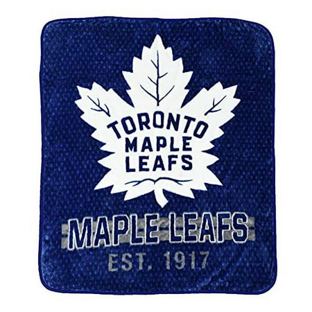 Nemcor NHL Toronto Maple Leafs Plush Super Soft Blanket (40x50), All ...