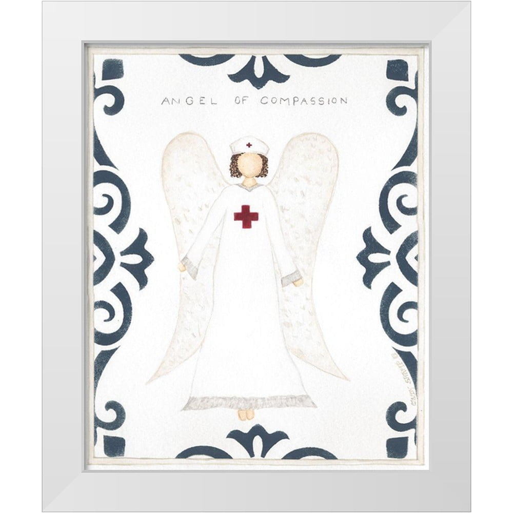 Shamp, Cindy 12x14 White Modern Wood Framed Museum Art Print Titled ...