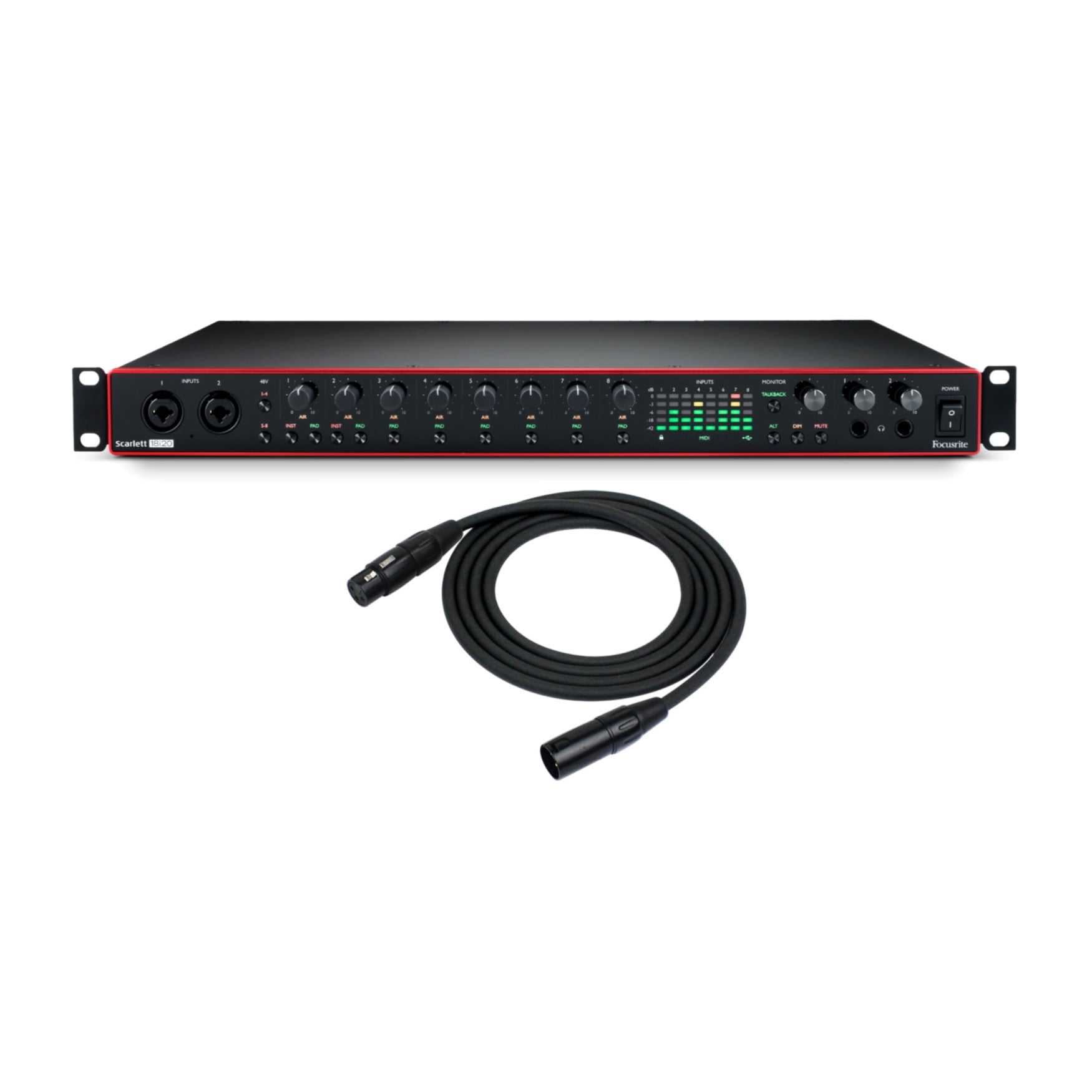 Focusrite Scarlett 18i20 3rd Gen 18x20 USB Audio Interface with XLR ...