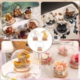 10 Pcs Decorative Jars Display Case 1.77x2.05 Inch Round Glass Display ...