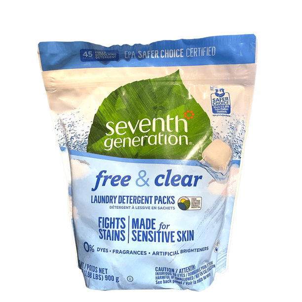 Seventh Generation Laundry Detergent Packs Fights Stains USDA Certified ...