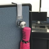 mDesign Office Over the Cubicle Storage Organizer Hooks, 8 Pack - Clear ...