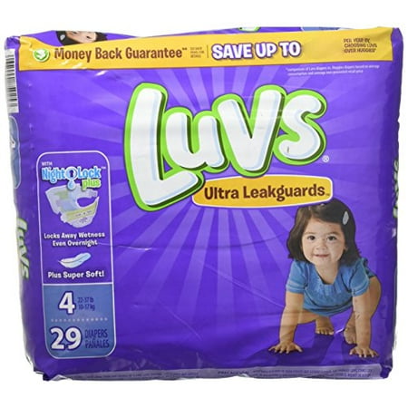 Luvs with Ultra Leakguards, Size 4 Diapers, 29 ea | Walmart Canada