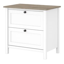 Mayfield 2 Drawer Lateral File Cabinet in Shiplap Gray and Pure White ...
