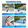 Car Shark Fin Antenna Cover, Roof Aerial Base AM/FM Radio Signal for ...