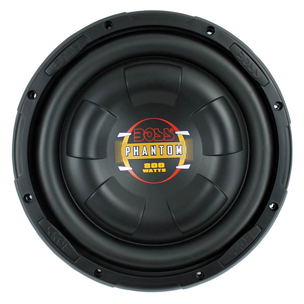 Boss 10 Inch 800W Shallow Slim Car Audio Subwoofer Power Sub Woofer ...