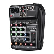 Pyle PMX646 - 6-Channel Inputs Mixer w/ Recording Interface - 4 XLR ...
