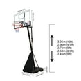 Vebreda 54 in. Portable Basketball Hoop System, 7.5 - 10 ft. Height ...