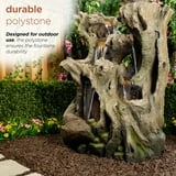 Alpine Corporation Cascading Willow Tree Fountain with LED Lights ...
