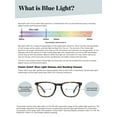 Foster Grant Rectangle Blue Light Reader Eyeglass Black 1.75 Diopter ...