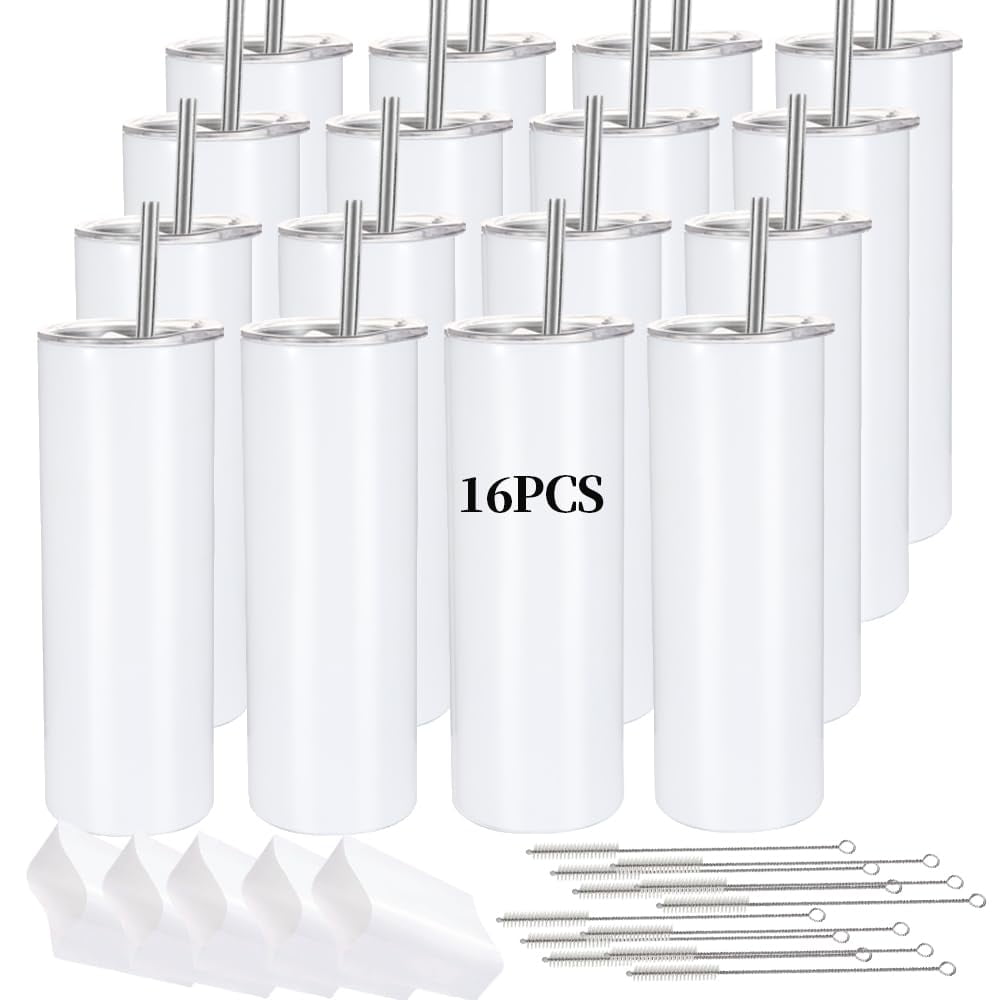 Click here for Youke Ola 16 Pack Sublimation Tumblers Straight Sk... prices