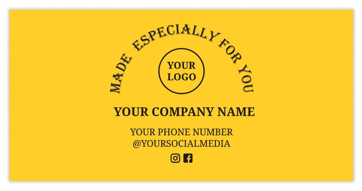 Printtoo Label for Small Business-100 RectangleCustom VinylPersonalized ...