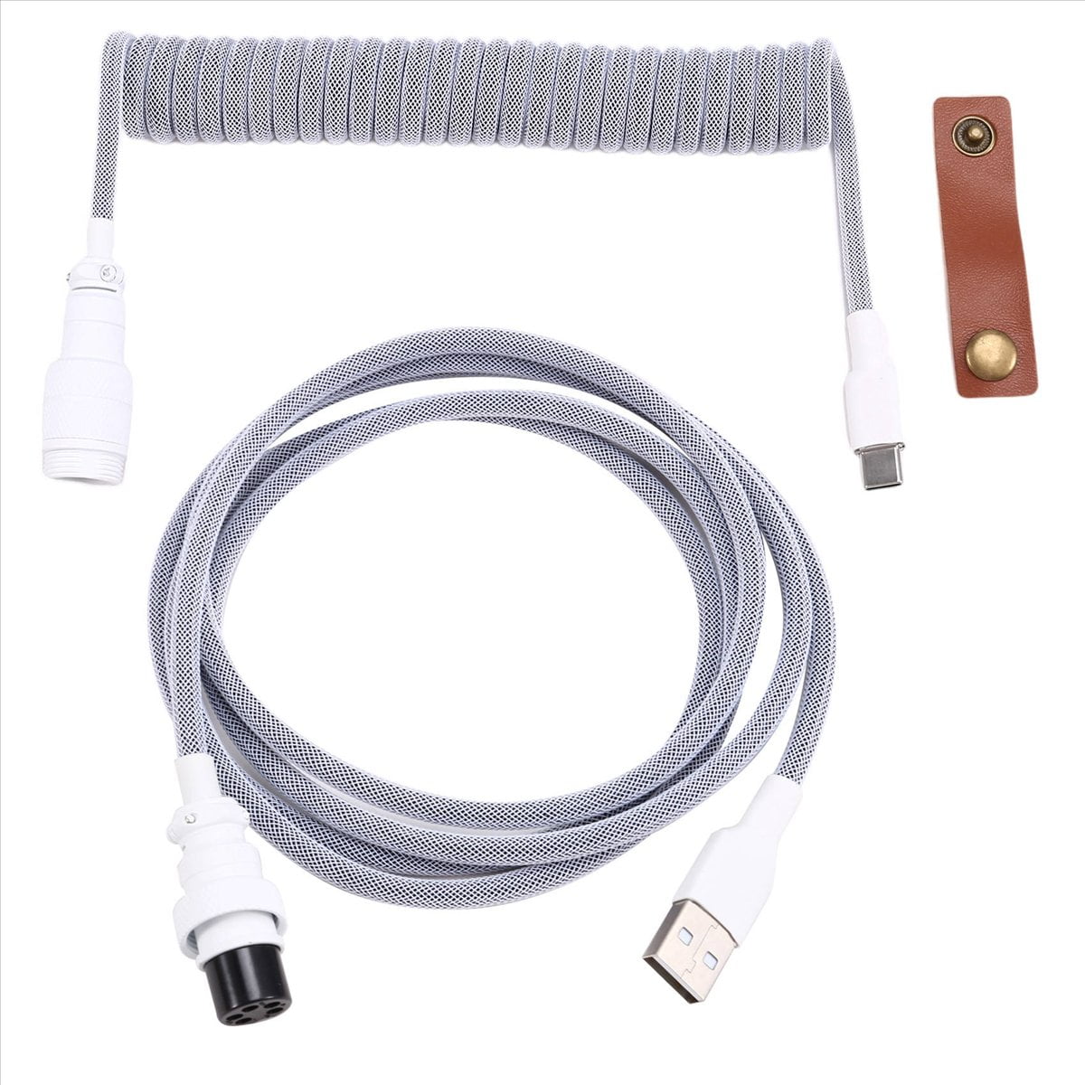 Cable de Teclado Mecánico USB-C Doble con Conector GX16 , Interfaz Tipo ...