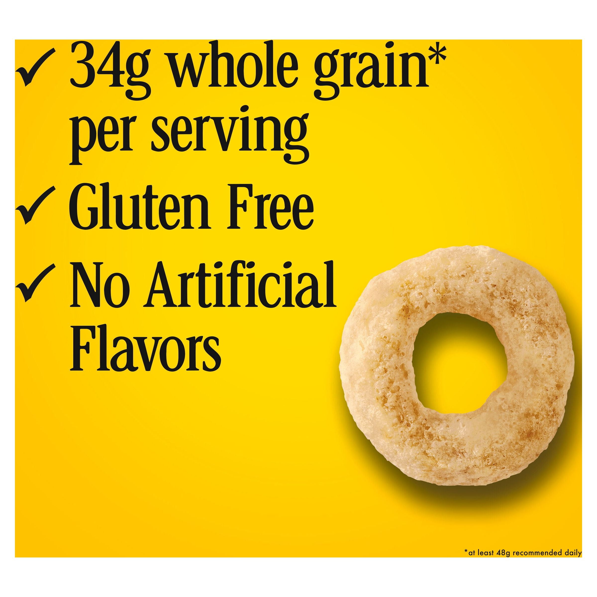 Original Cheerios Heart Healthy Cereal, 21.7 OZ Mega Size Cereal Box ...