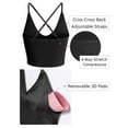 Made by Olivia Women's 2-Pack Seamless Padded Workout Sports Bra Cami ...