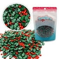 Dextrose Holly Berry Blend Sprinkle Mix - 8 oz Resealable Stand Up Bag ...