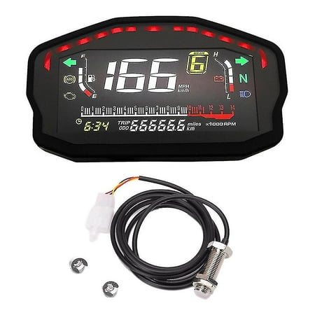 Universal Motorcycle Va Lcd Speedometer Digital Meter Odometer_gift Of ...
