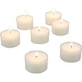 192 Pack Unscented Smokeless Long Burning Clear Cup Tea Light Candles ...