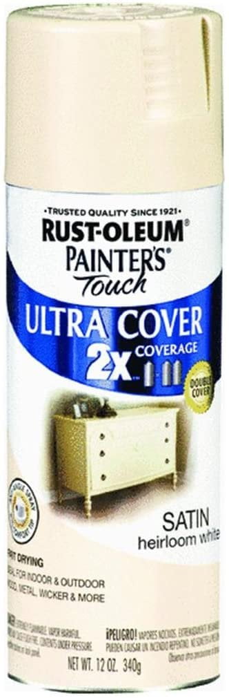 12 oz. Satin Heirloom White General Purpose Spray Paint 6-Pack ...
