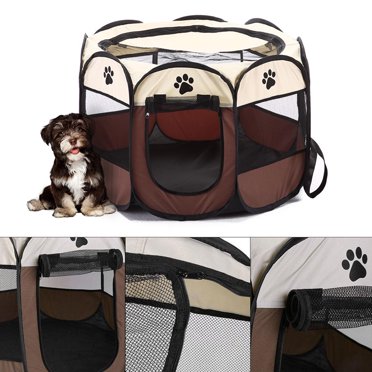Portable Pop Up Dog Crate-Medium - Walmart.com