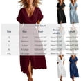 Fewfanhot Spring Dresses for Women 2026 Long Button Down Short Sleeve ...