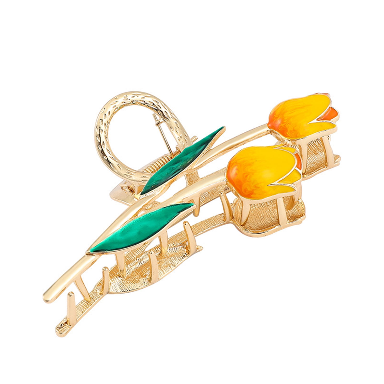 Wharick Hair Claw Clips for Women, Flowers Hollow Metal Hair Claw ...