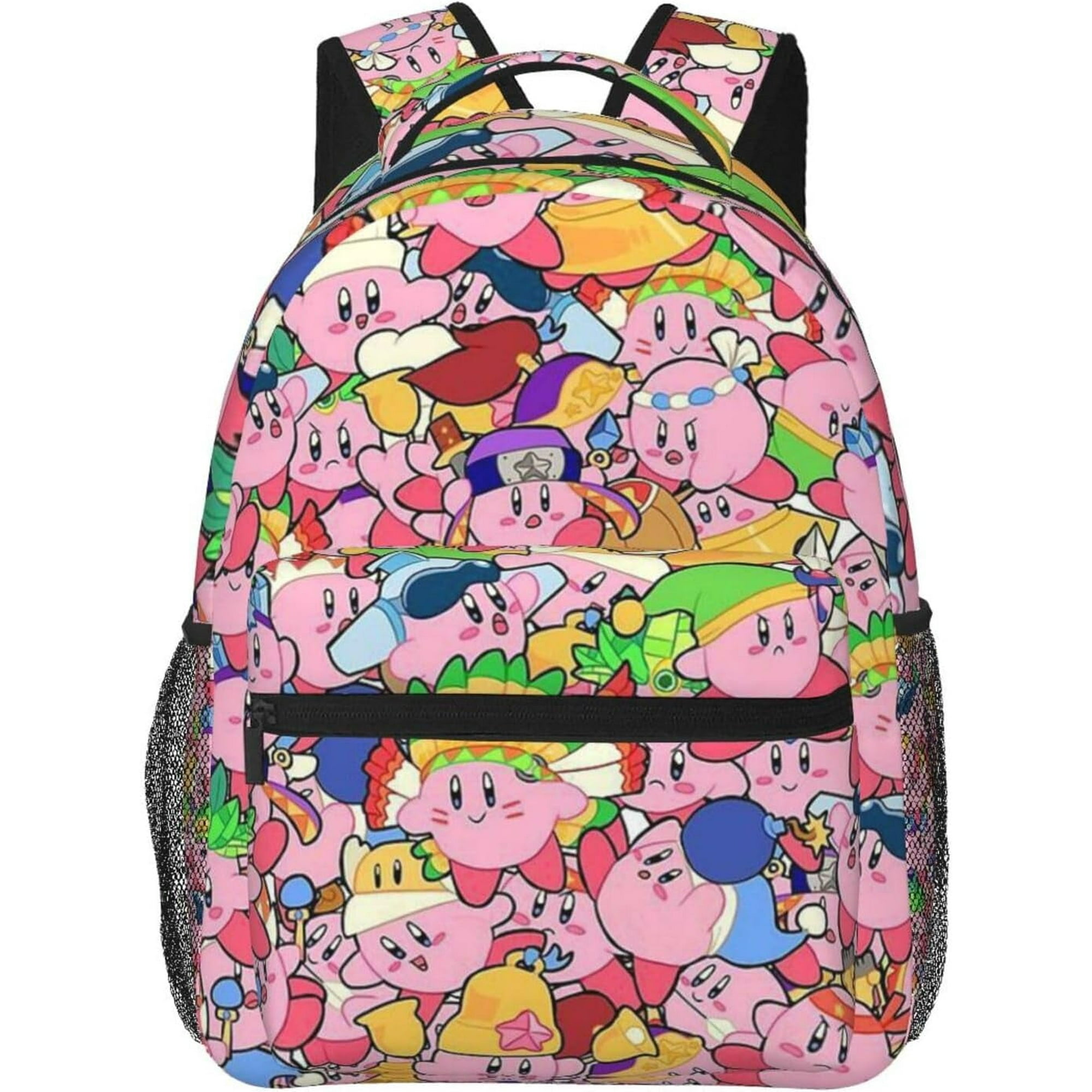 Click here for Kirby Kirby Game Canvas Backpack Durable 17 Inch L... prices