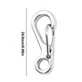 10Pcs Aluminum Alloy Small Carabiner Clip Spring Snapping Keyring Hook ...