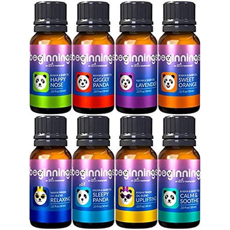 artnaturals Baby & Mama Pure Kids Essential Oils Set (.33 Oz / 10ml) 8 ...