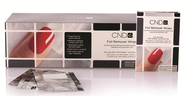 CND Shellac Gel Nail Polish Acetone Remover Foil Wraps, 250 Count