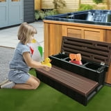 Confer Plastics Leisure Accents Spa Storage Steps Stool Accessory ...