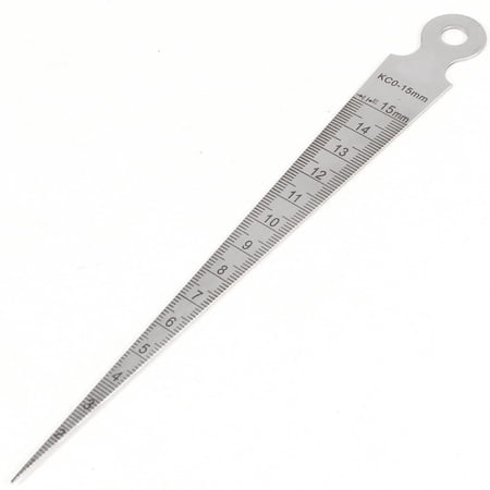 0.1mm Graduated 1MM-15MM Range Taper Gauge Feeler Gap Hole Measuring ...