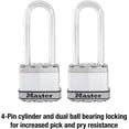 Master Lock M1XTLJ Magnum Heavy Duty Padlock with Key, 2 Pack Keyed ...