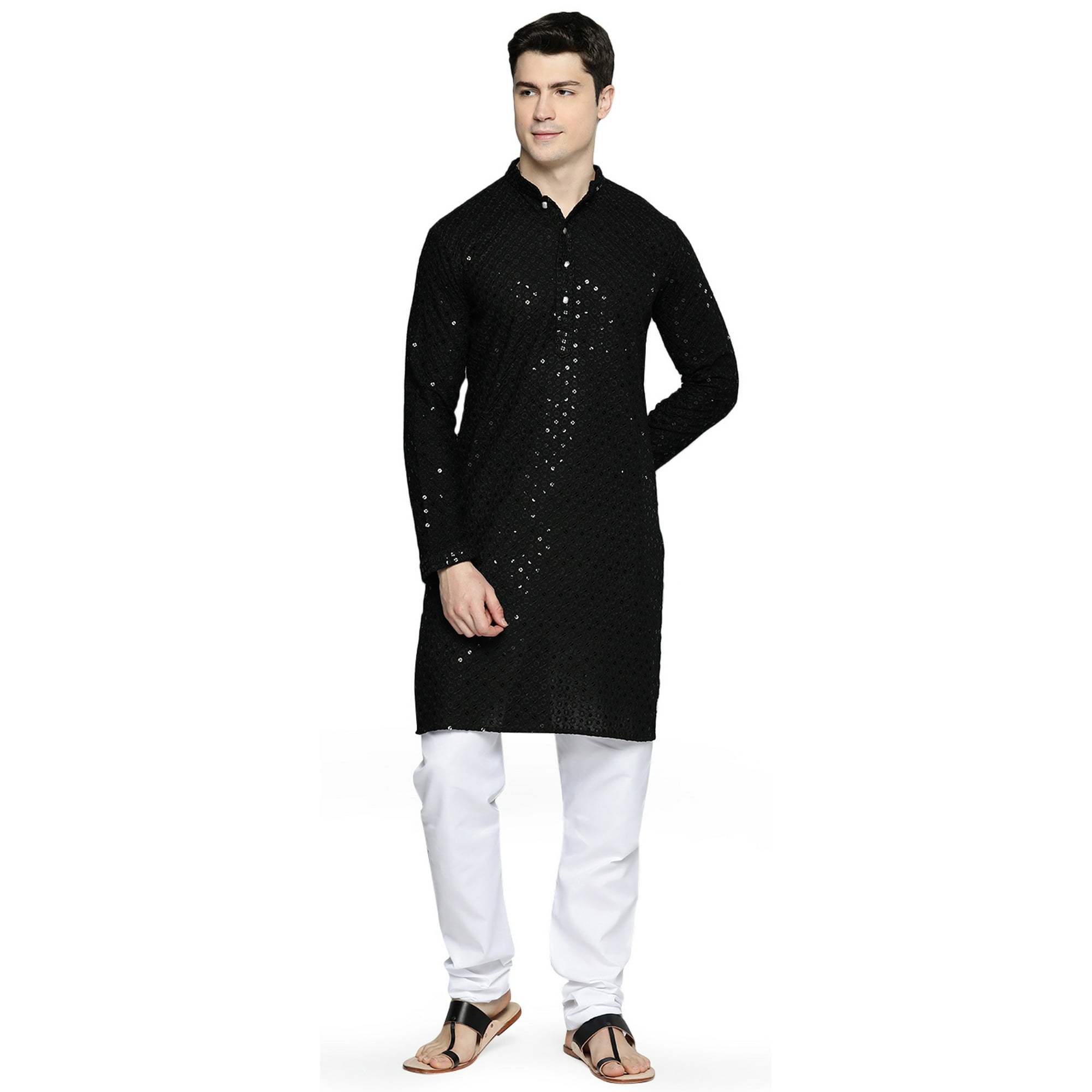 Click here for Maple Clothing Indian Chikankari Sequined Cotton M... prices