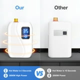 Novashion Electric Tankless Water Heater, 3.0KW 110V, Instant Hot Water ...
