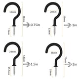 Ceiling Hooks, Elbourn 20Pcs Ceiling Hooks for Hanging Plants, Heavy ...