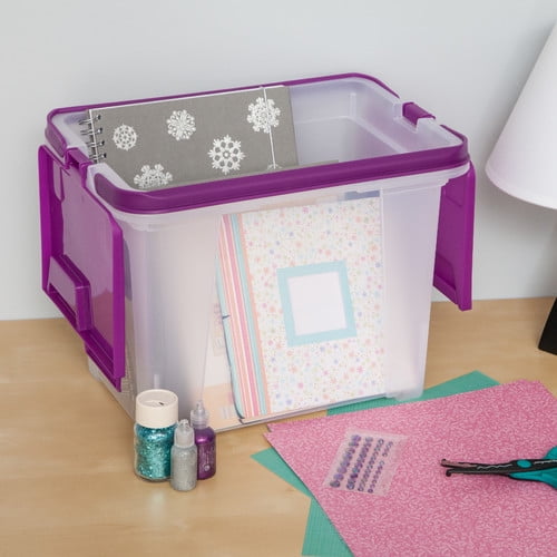 IRIS Letter Size Portable Hanging File Storage Box with Wing Lid ... IRIS Letter Size Portable Hanging File Storage Box with Wing Lid ...