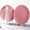 24 Pack Clear Plastic Display Easel Stands, Folding Transparent Holder ...