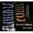 Honche Waterproof Solar Rope Lights, 33ft 100 LEDs, Solar Powered ...