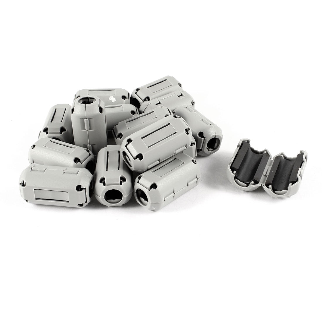 Unique Bargains 15 Pcs Gray 9mm Dia Cable Ferrite Core Noise Filter ...