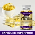 Mulittea Vitamin B Complex Capsules, 120 Count, Supports Energy & Nervous System Health ...